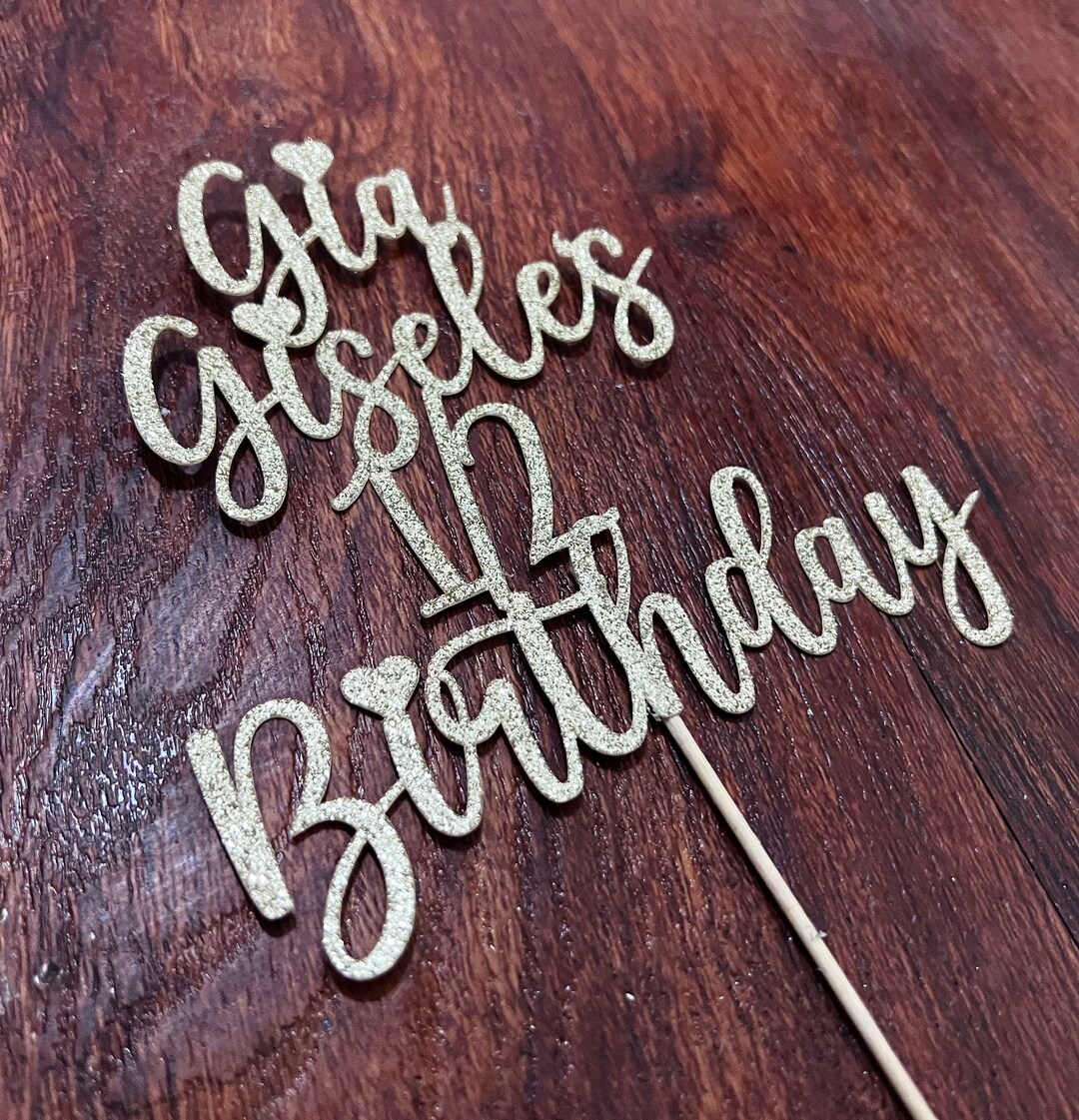 Half Birthday Cake Topper - Etsy