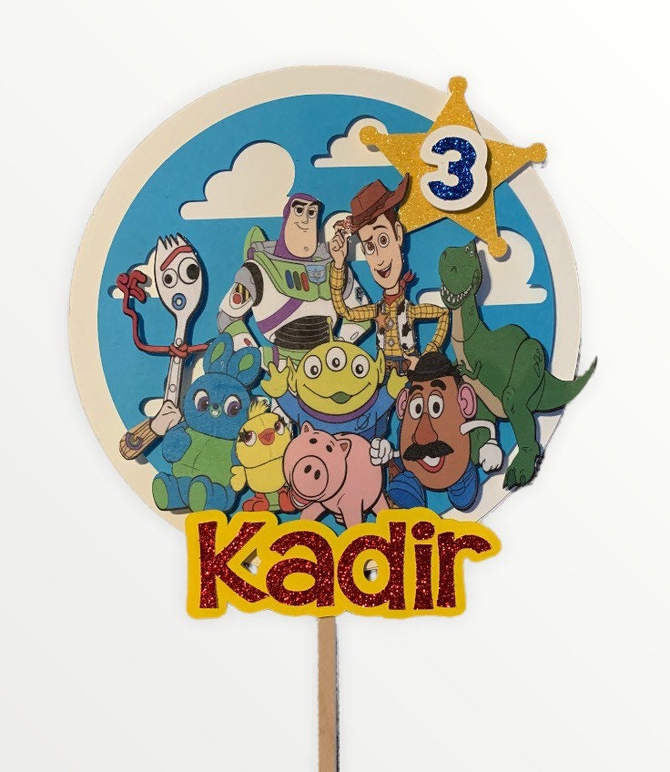 Character Themed Cake Topper | Etsy