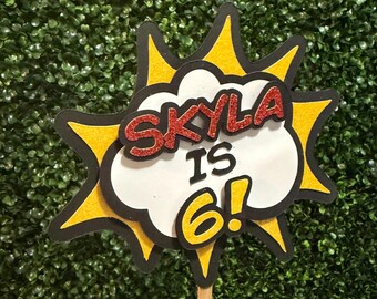 Superhero Cake Topper/superhero Party Cake Topper/superhero Birthday ...