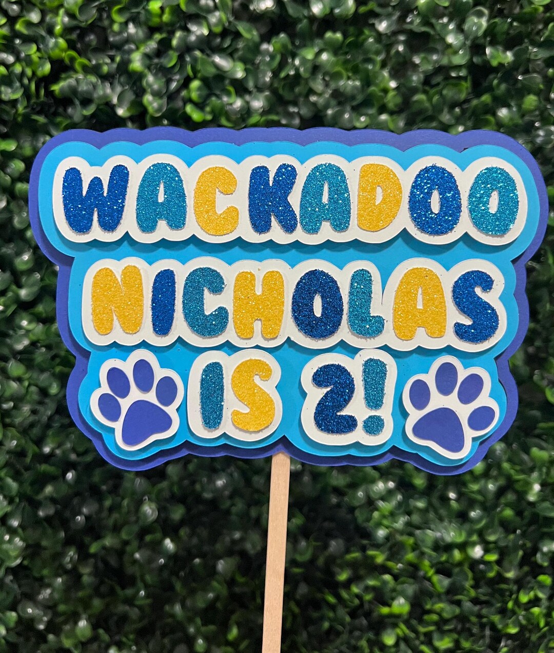 Wackadoo Cake Topper - Etsy