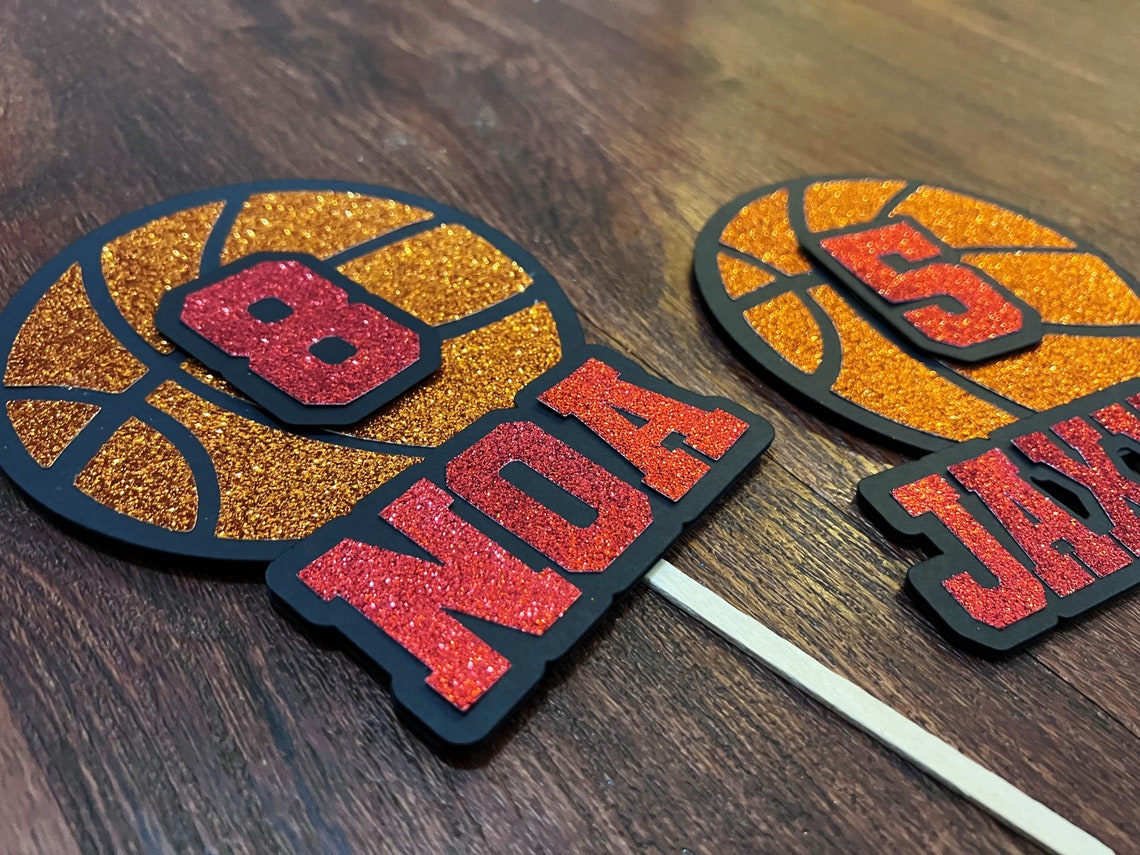 Basketball Cake Topper - Etsy