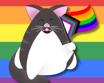 Pup Pride Sticker for Your Name Badge Tiny 3D Dome Sticker Create a ...