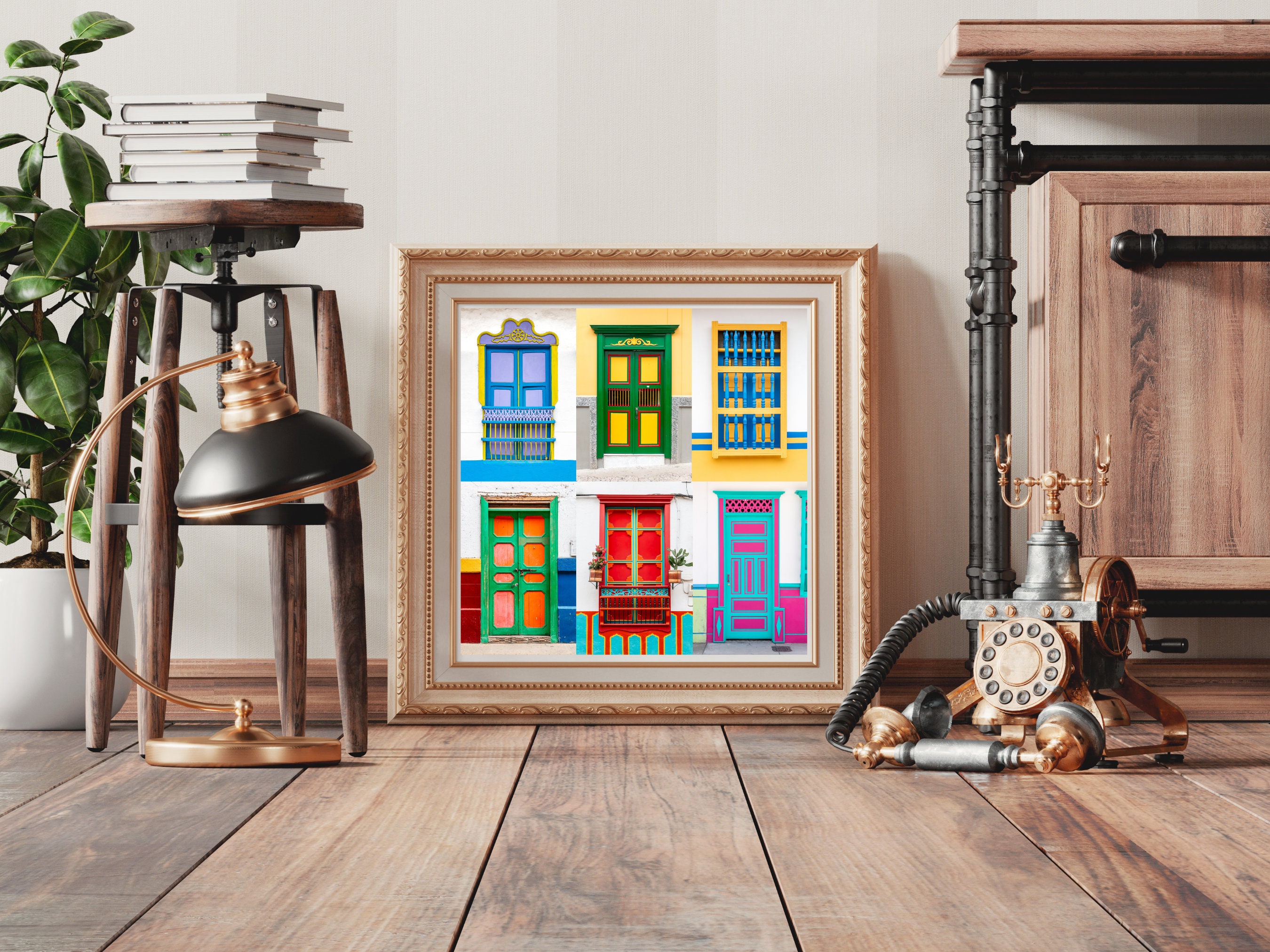 Colombian Doors and Windows Photo Collage Puertas Y Ventanas De ...