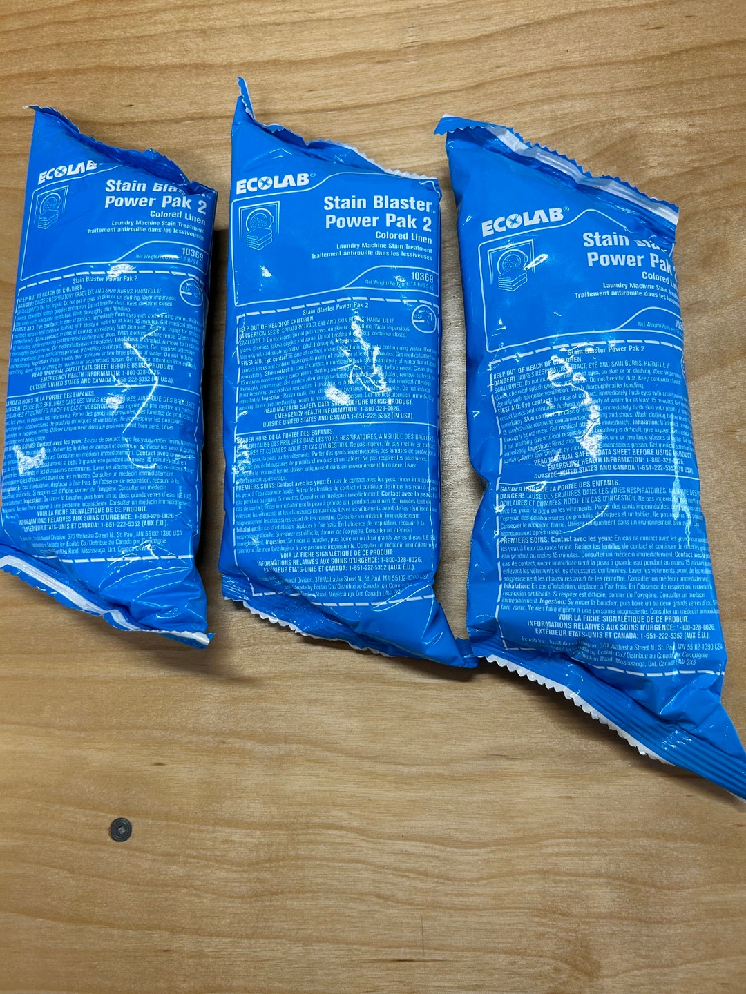 Ecolab Stain Blast Power Pax 2 for Color 3 Pack Lot - Etsy