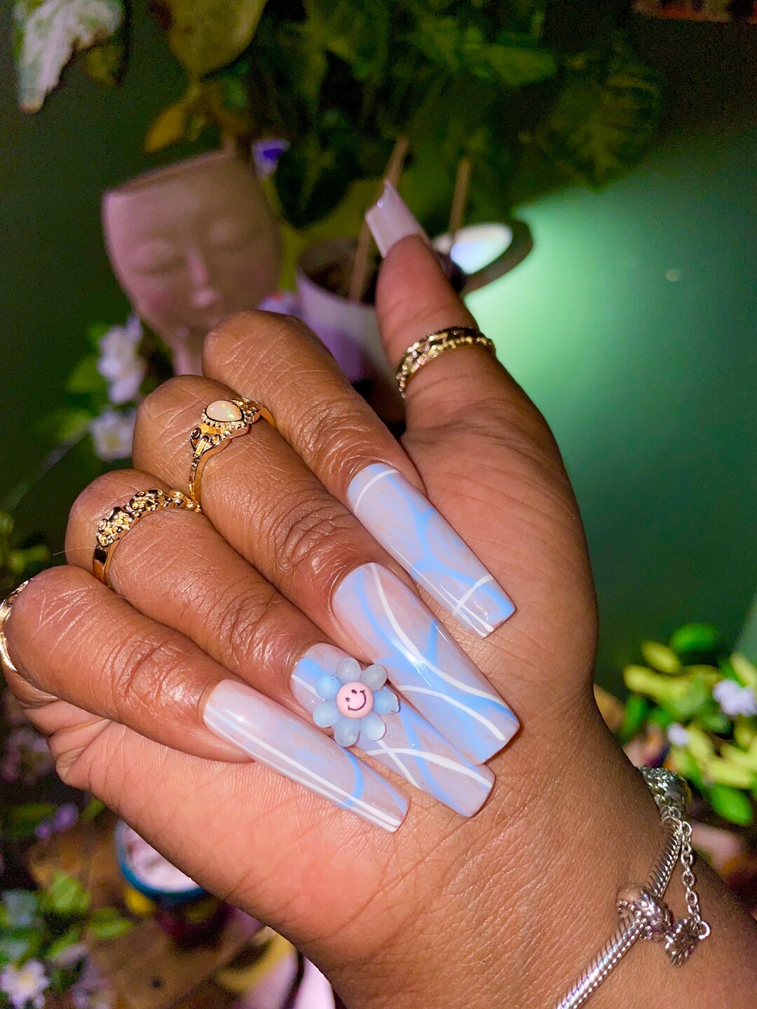 Icy Smile Press on Nails - Etsy