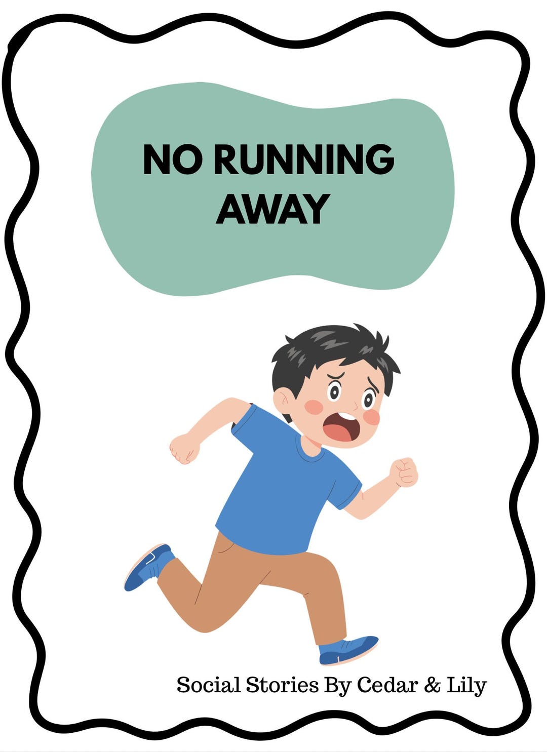 No Running Away – Social Story for Autistic & Neurodivergent Kids - Etsy