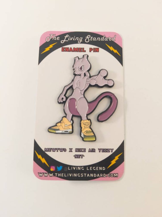 Mewtwo X Nike Air Yeezy tan Enamel Pin - Etsy