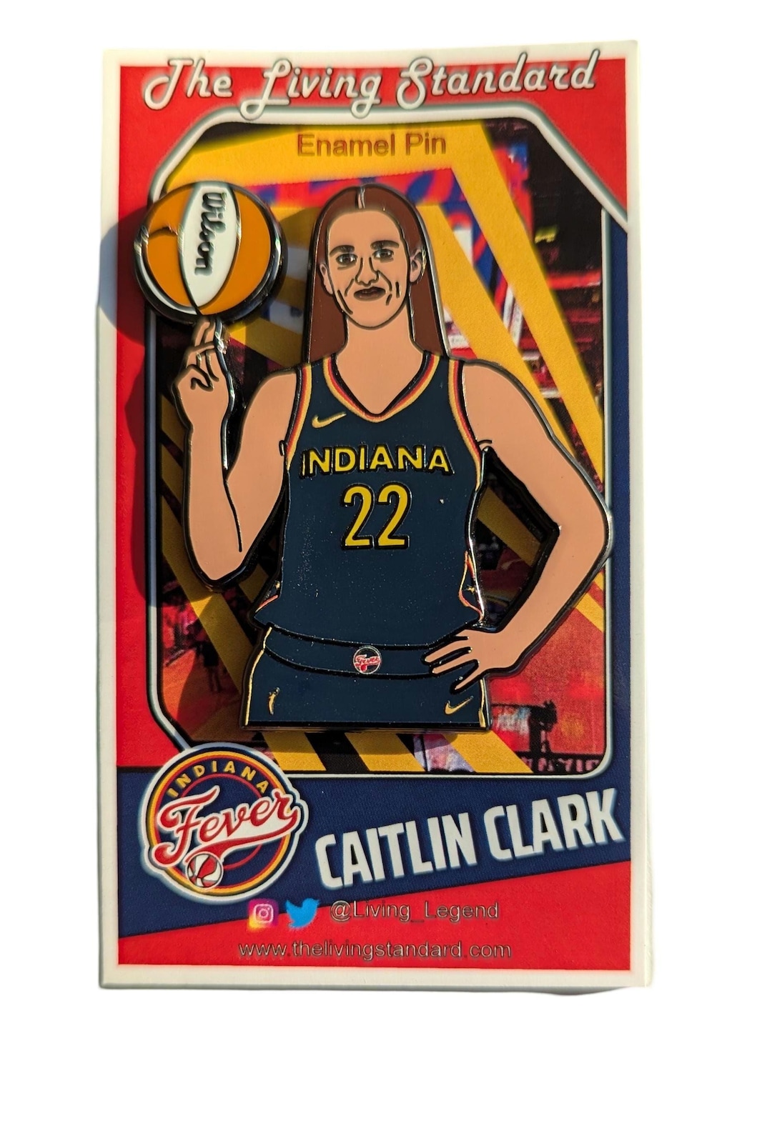 Caitlin Clark (WNBA Indiana Fever/ Iowa Hawkeyes) Enamel Pin - Etsy