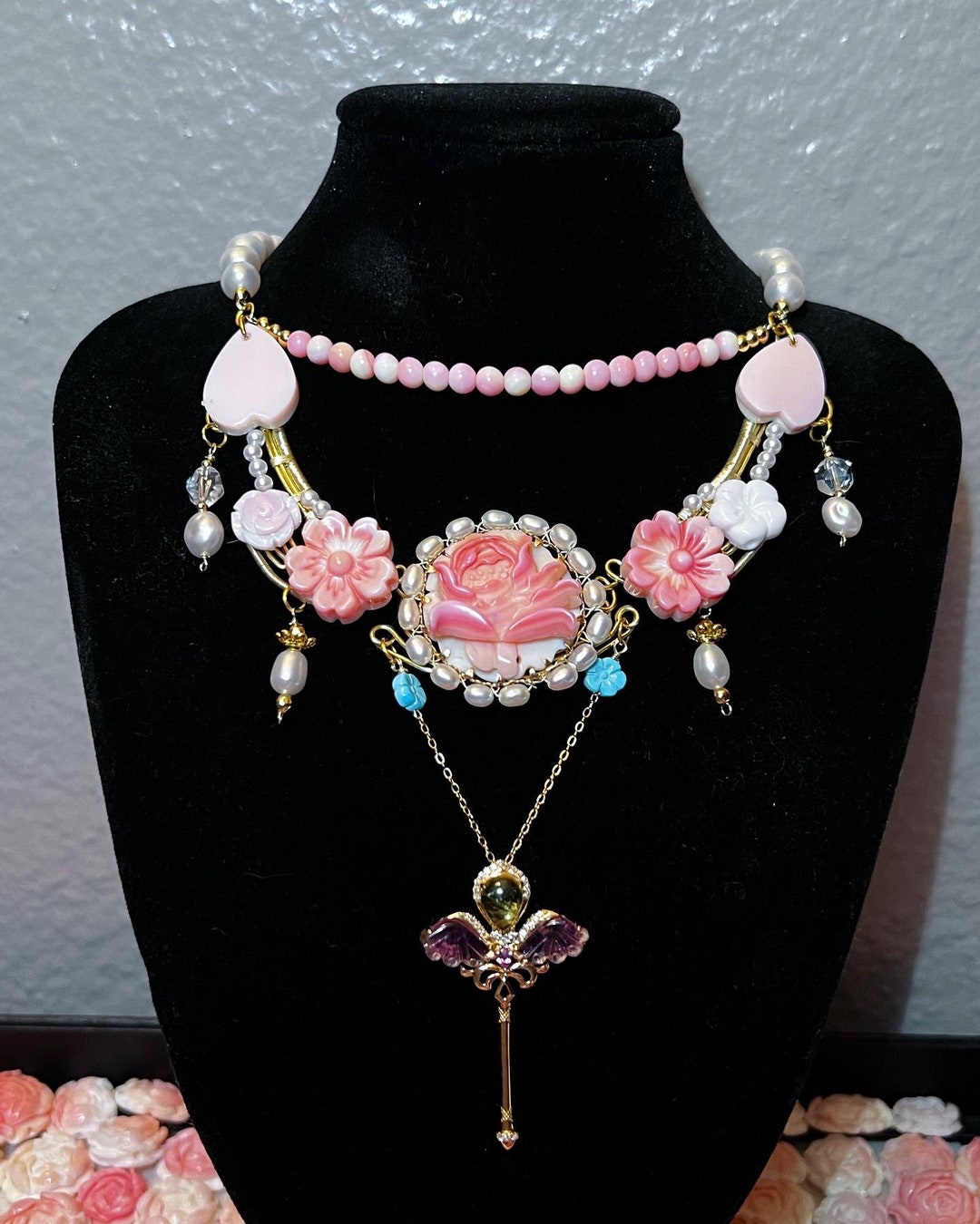Unique Multilayer Necklace 3 Tier Pendant Women Accessories | Queen ...