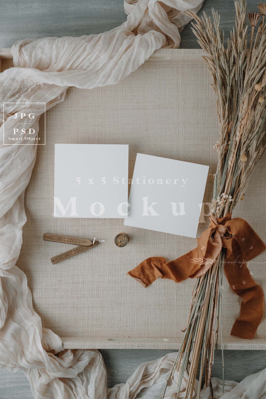 Square Invitation Mockup, Square Card Mockup, Square Mockup, Greeting ...