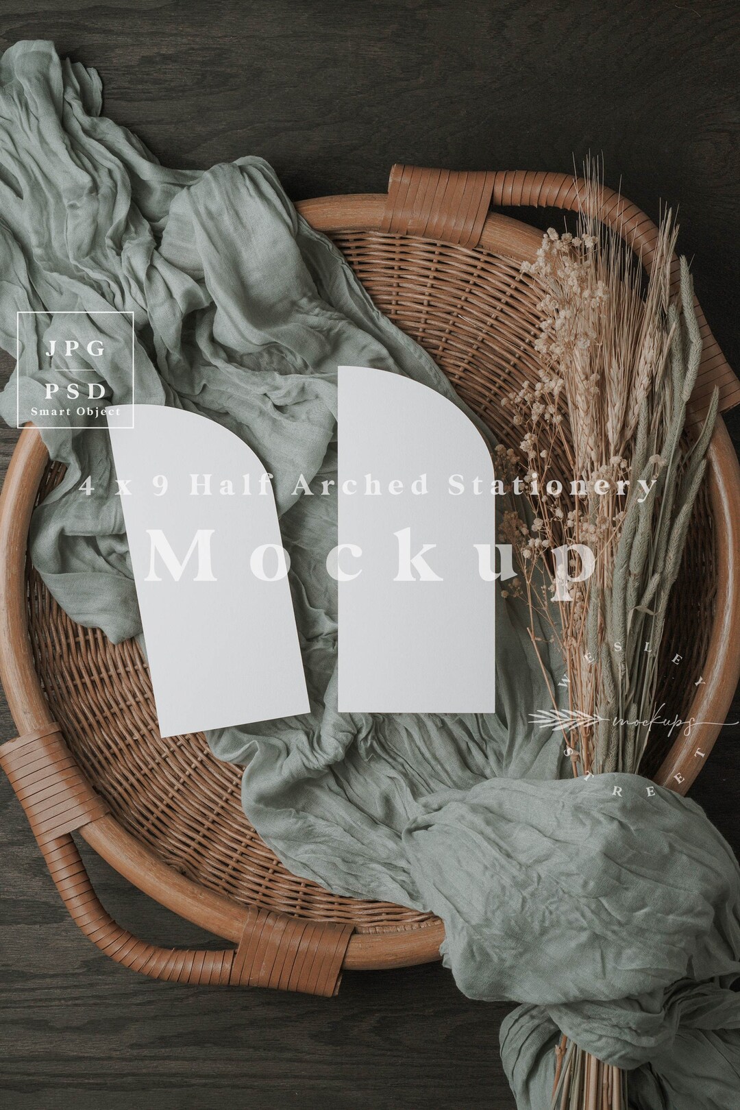 Wedding Menu Mockup, Arch Card Mockup, Wedding Program Mockup, Arched ...