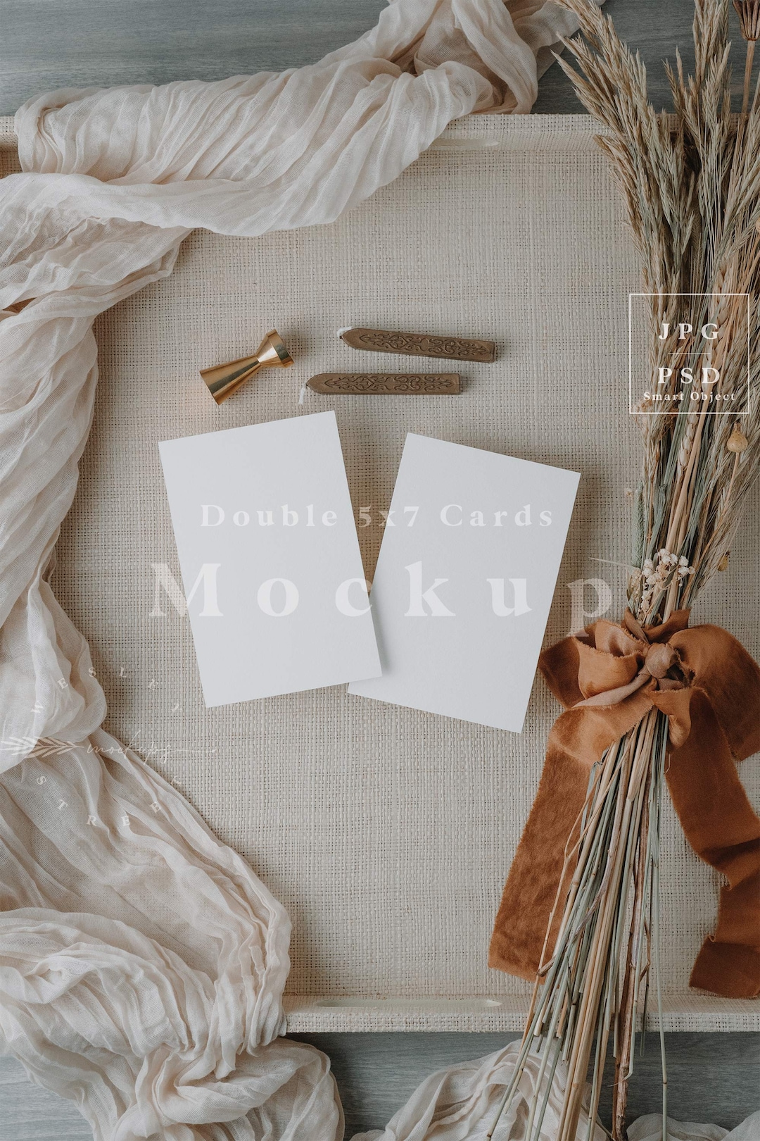 5x7 Invitation Mockup, 5x7 Card Mock Up, Wedding Invitation Mock Up ...