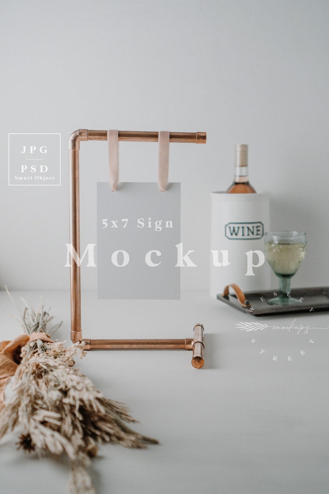 5x7 Sign Mockup, Bar Menu Mockup, Bar Sign Mockup, Wedding Sign Mockup ...