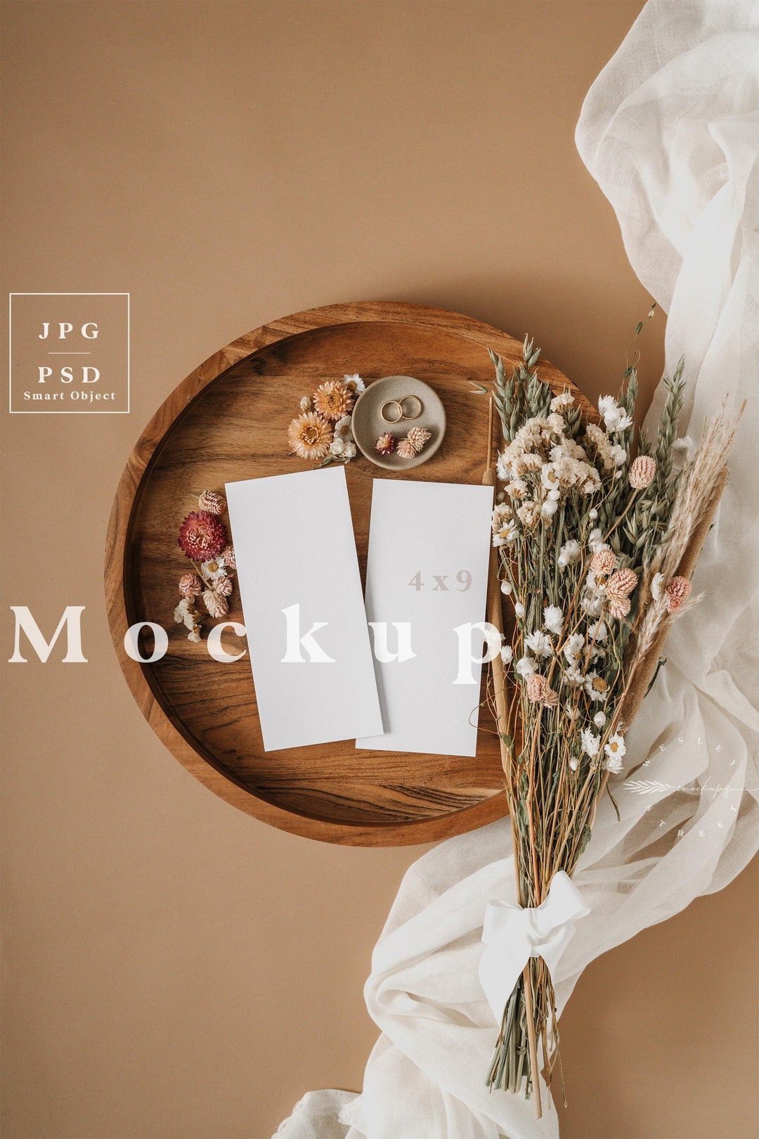 Menu Mockup, Program Mockup, 4x9 Mockup, 4x9 Card Mockup, Card Mock Up ...