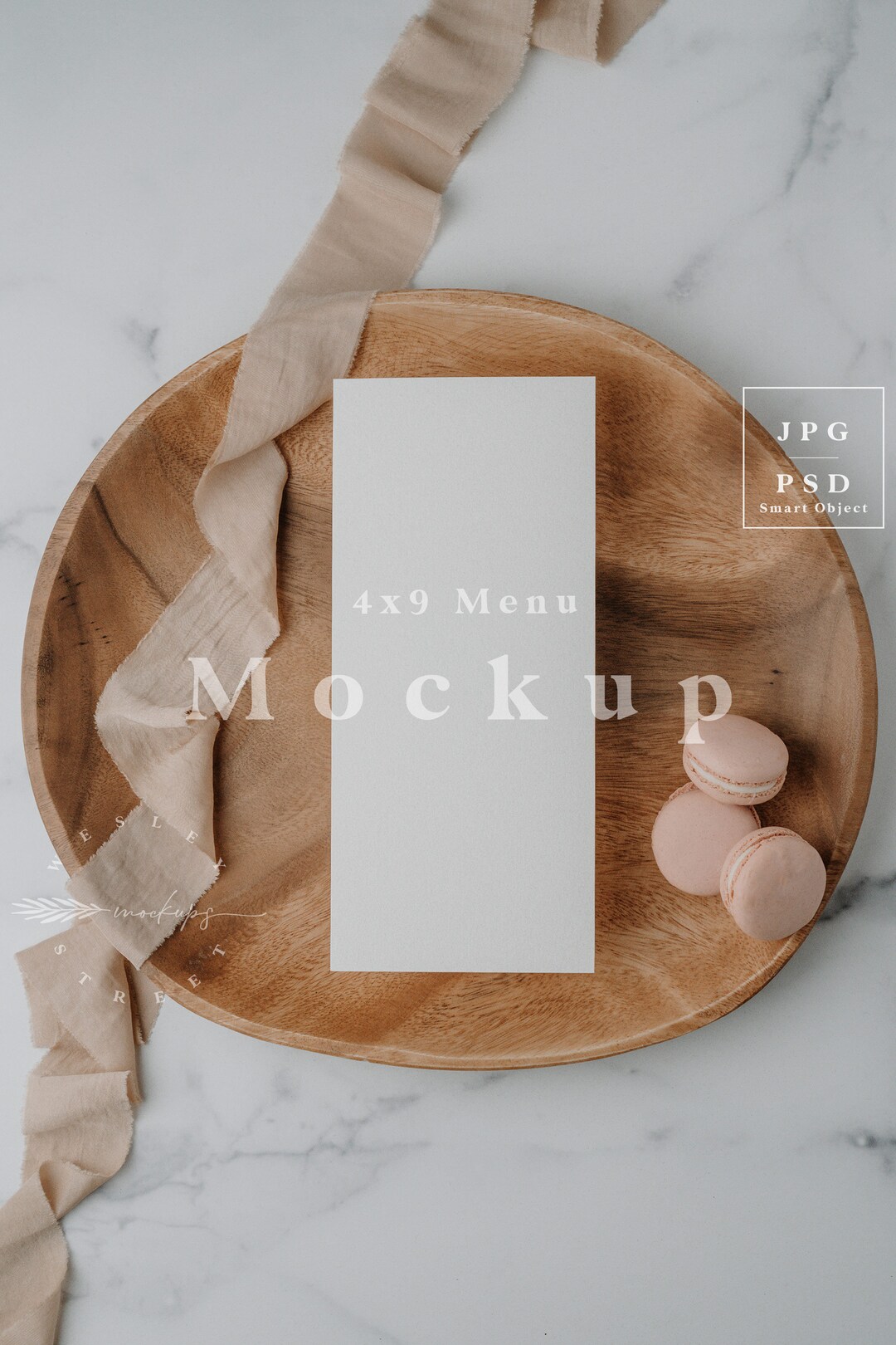 Wedding Menu Mockup 4x9 Mockup 4x9 Card Mockup 4x9 Menu - Etsy
