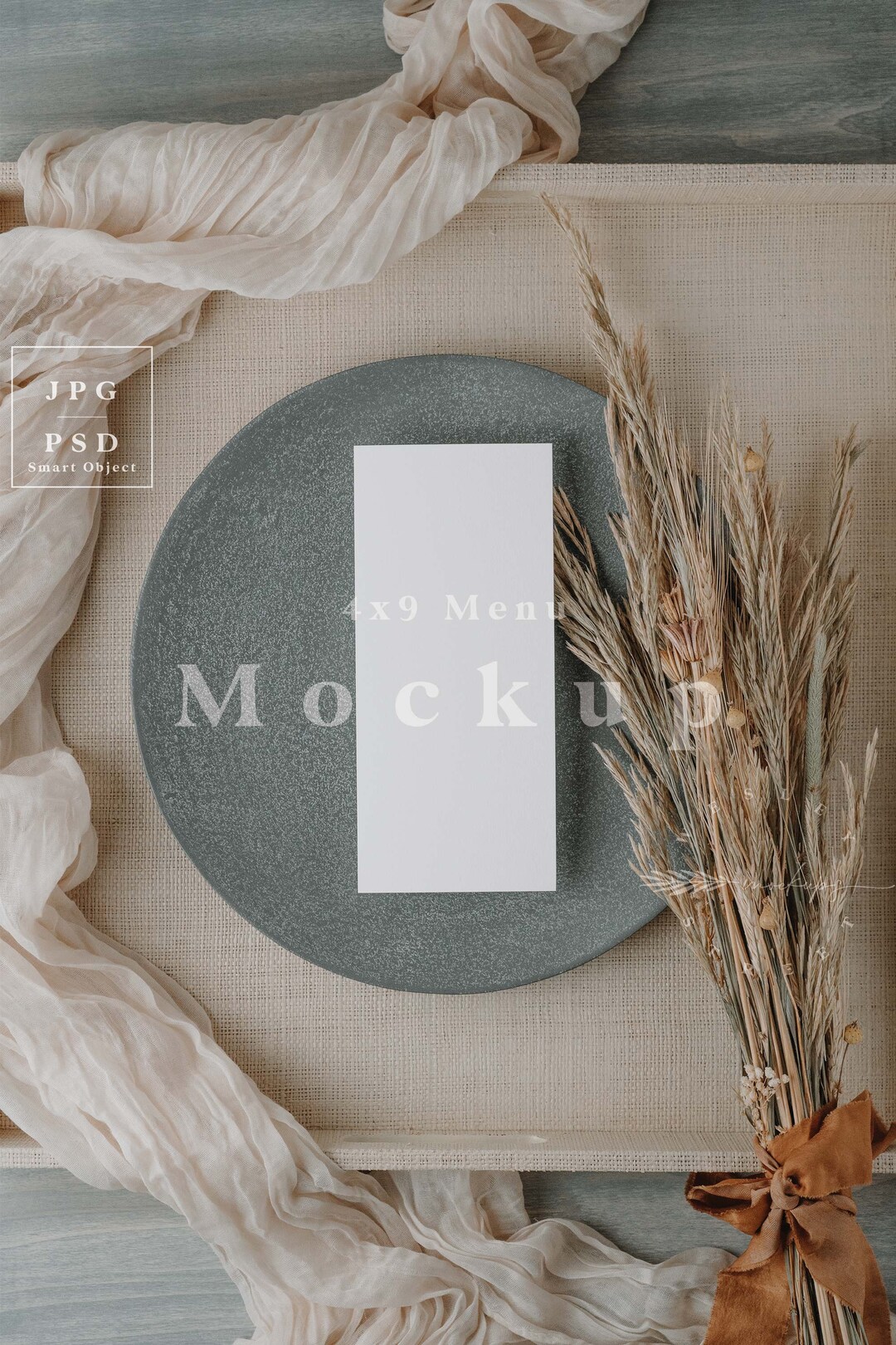 Menu Mockup, 4x9 Mockup, Bar Menu Mockup, Menu Mock Up, Wedding ...