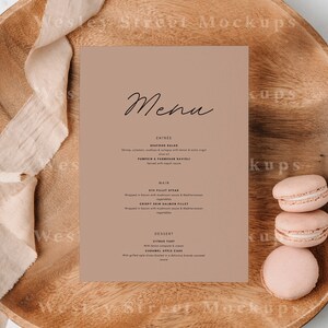 Menu Mockup, 5x7 Mock Up, 5x7 Mockup, Wedding Card Mockup, Wedding Menu ...