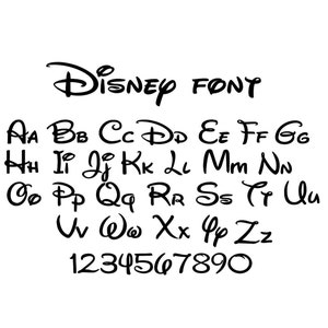 Mickey Mouse Font & Numbers - Etsy