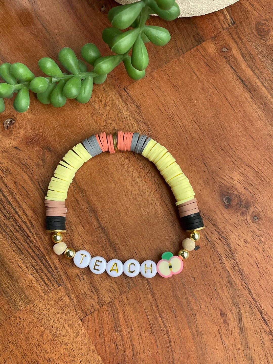 Teacher Bracelet Pencil Bracelet Stackable Bracelet Teacher - Etsy