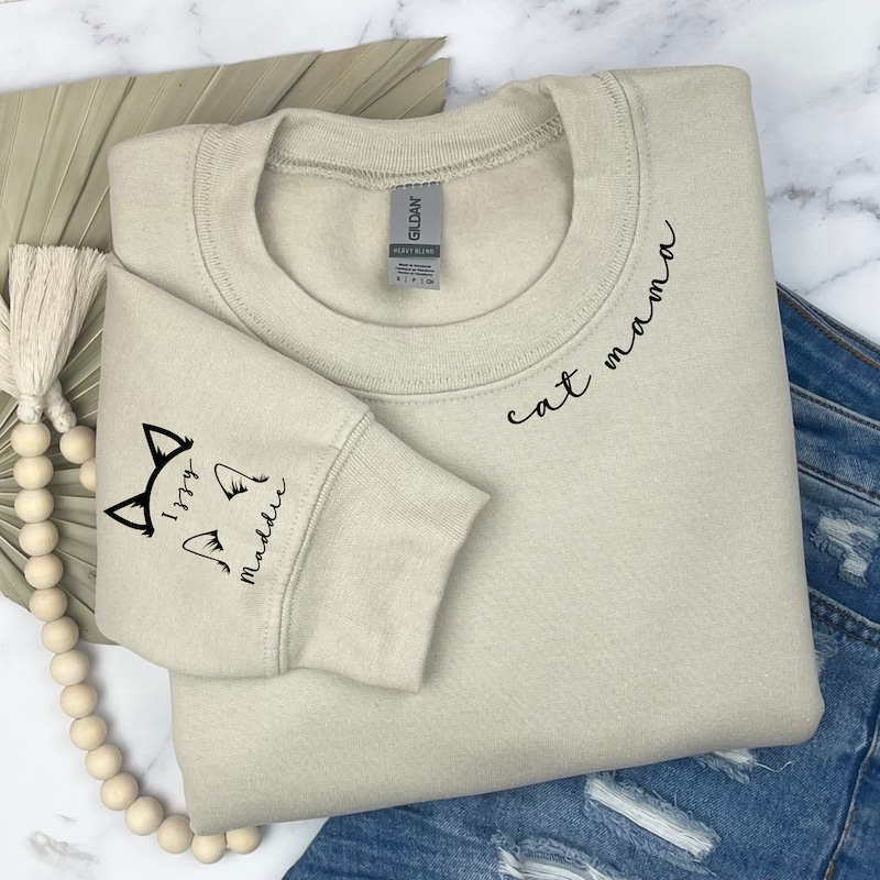 Cat Sweatshirt - Etsy