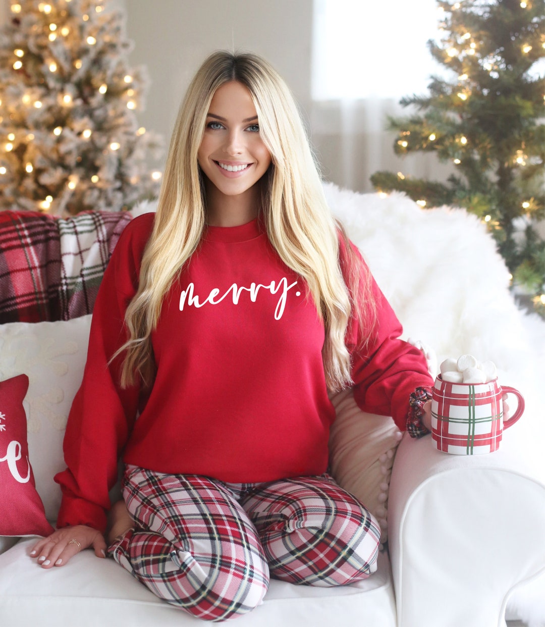 Merry Sweatshirt, Merry Christmas Sweatshirt, Merry Sweater, Merry ...