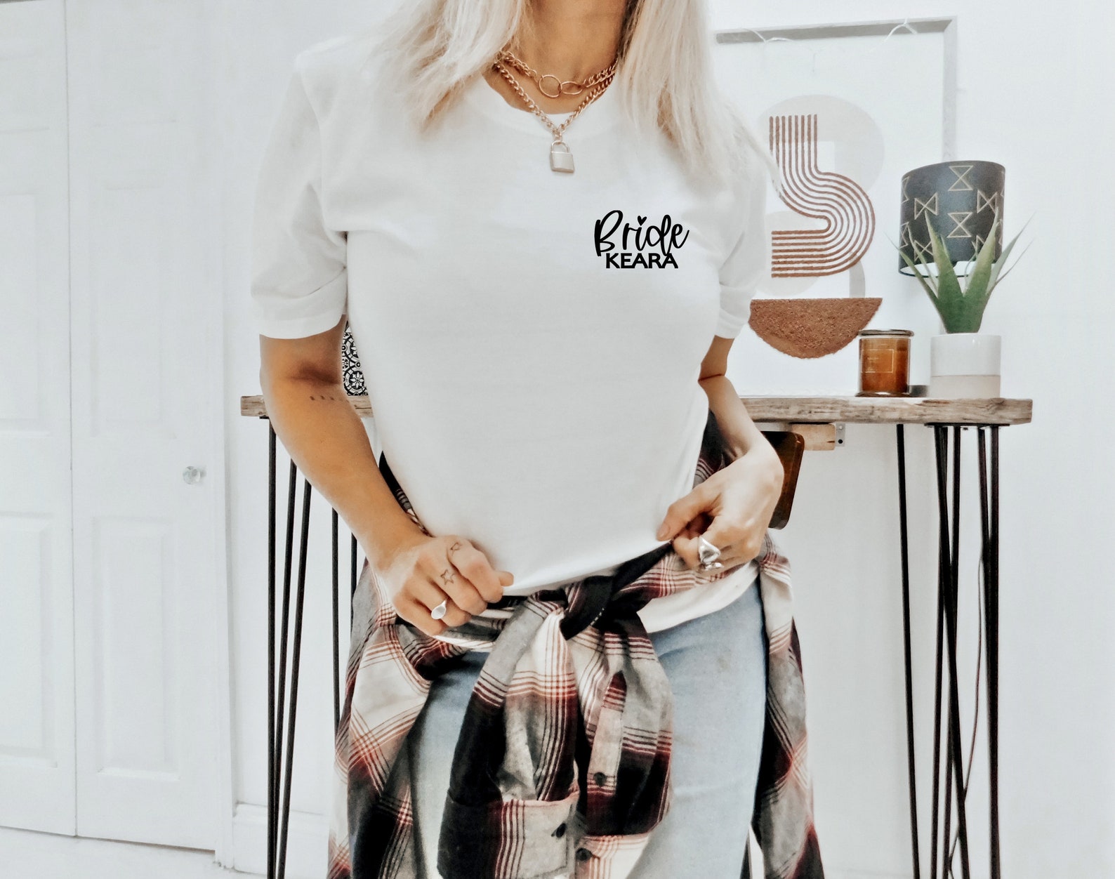 Bridesmaid Tshirt Getting Ready Outfit Bridesmaid Gift - Etsy