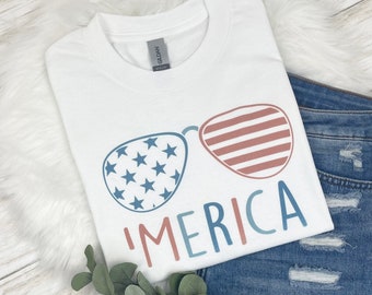 Merica 4th of July Shirt, Merica Fourth of July Shirt for Women, 4th of ...