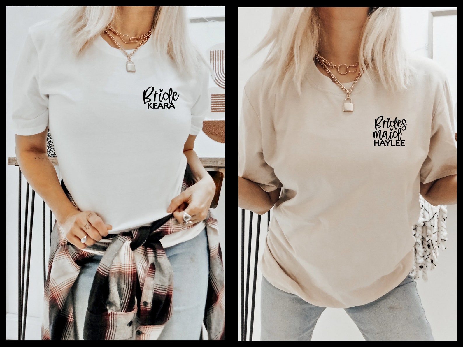 Bridesmaid Tshirt Getting Ready Outfit Bridesmaid Gift - Etsy