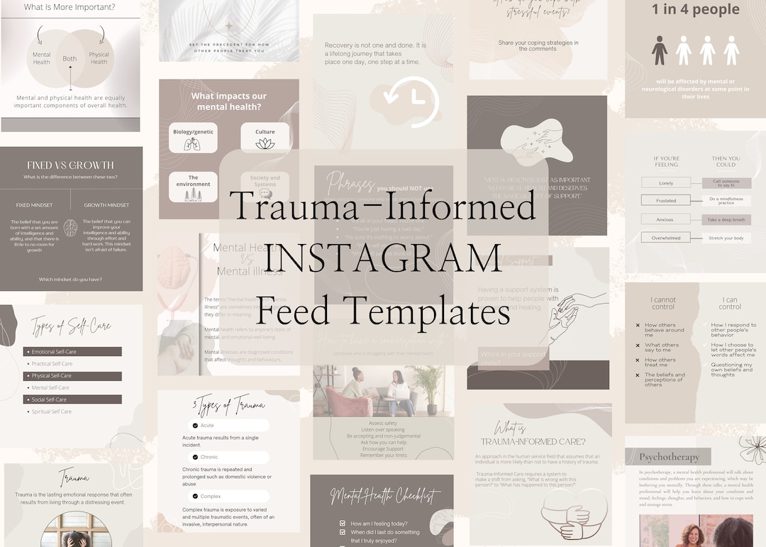 40 Trauma-informed Instagram Templates - Etsy
