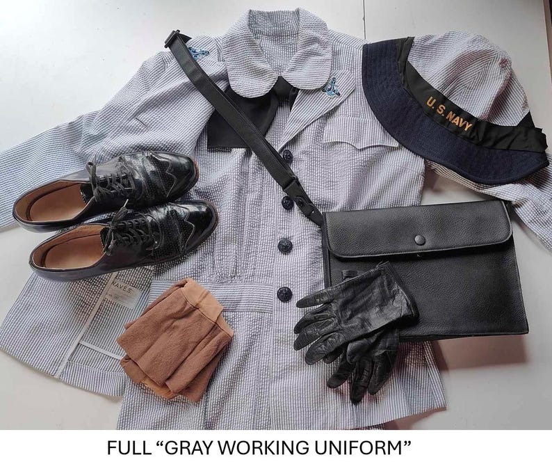 Printable Sewing Pattern – Navy WAVES Seersucker Work Jacket, Part of ...