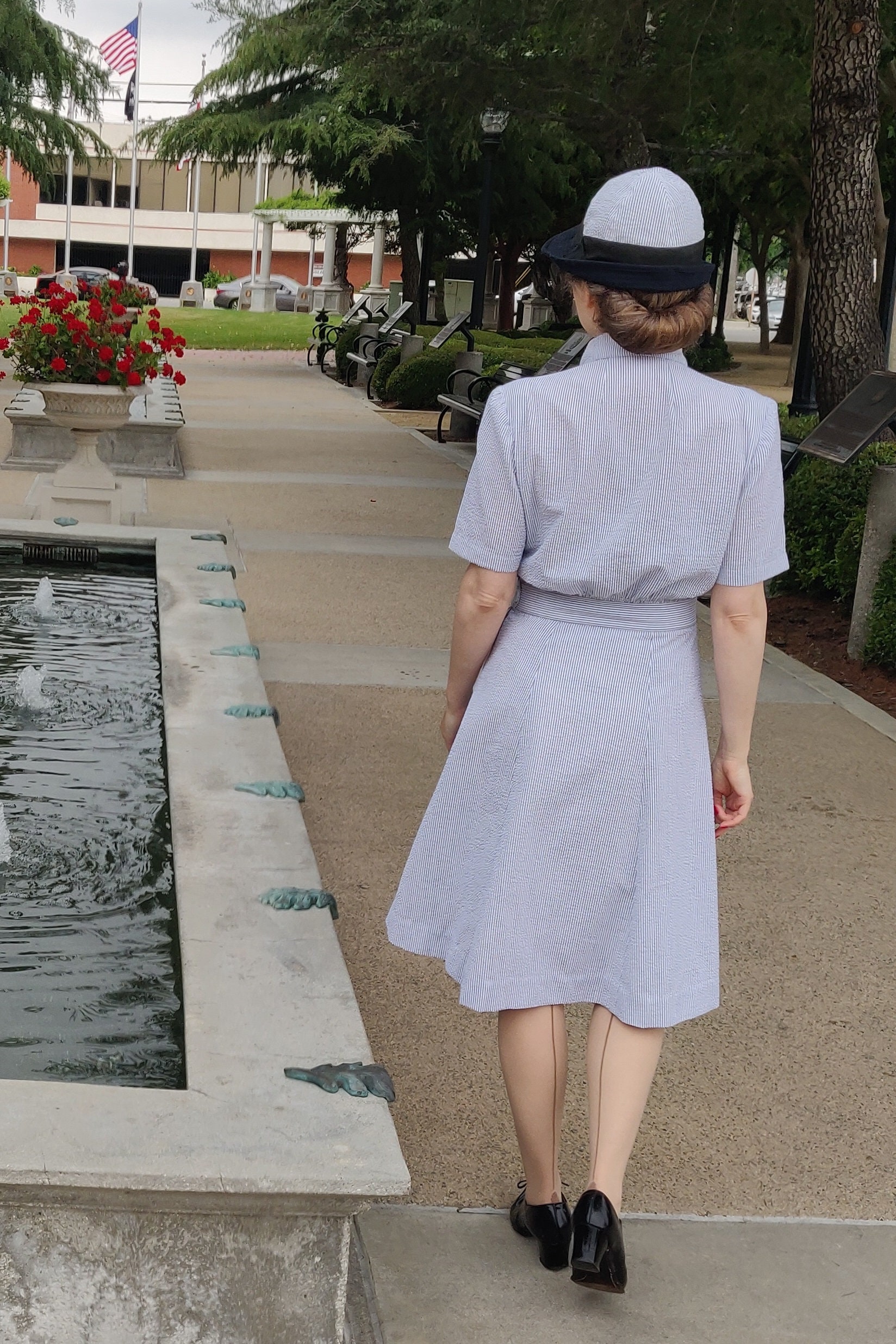 Printable Sewing Pattern Navy WAVES Seersucker Working Dress - Etsy