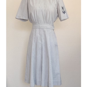 Printable Sewing Pattern – Navy WAVES Seersucker Working Dress - World ...