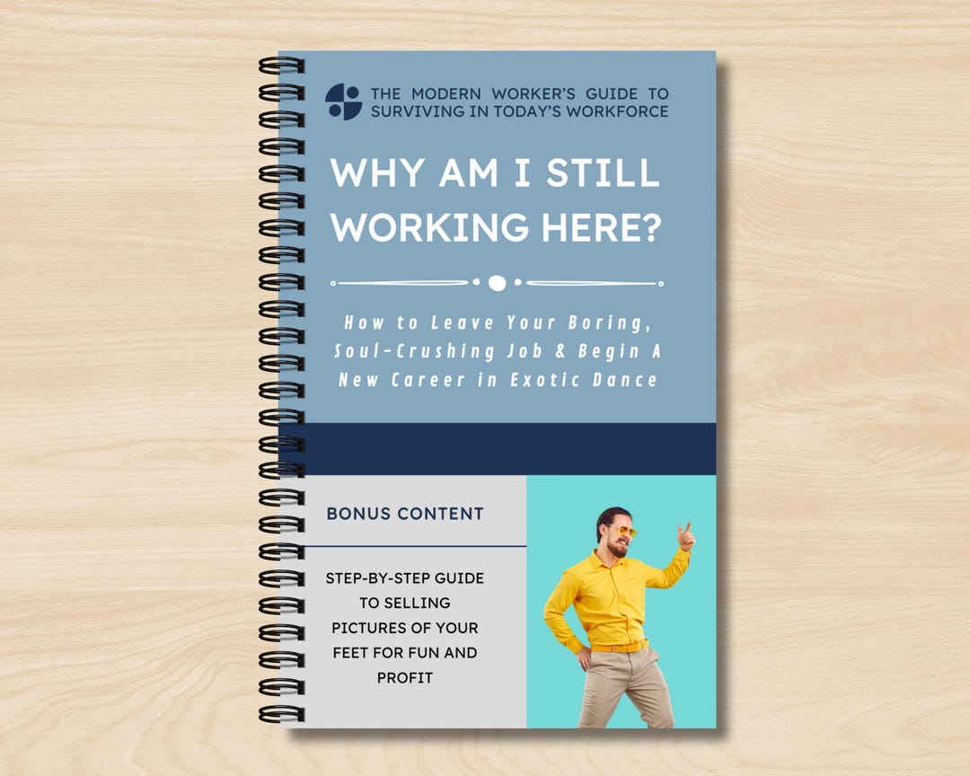 Funny "why Am I Still Working Here?" Office Humor Spiral Notebook, Work ...