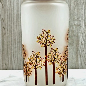 Fox in the Woods Beer Can Glass Fox Glass Fall Glass - Etsy