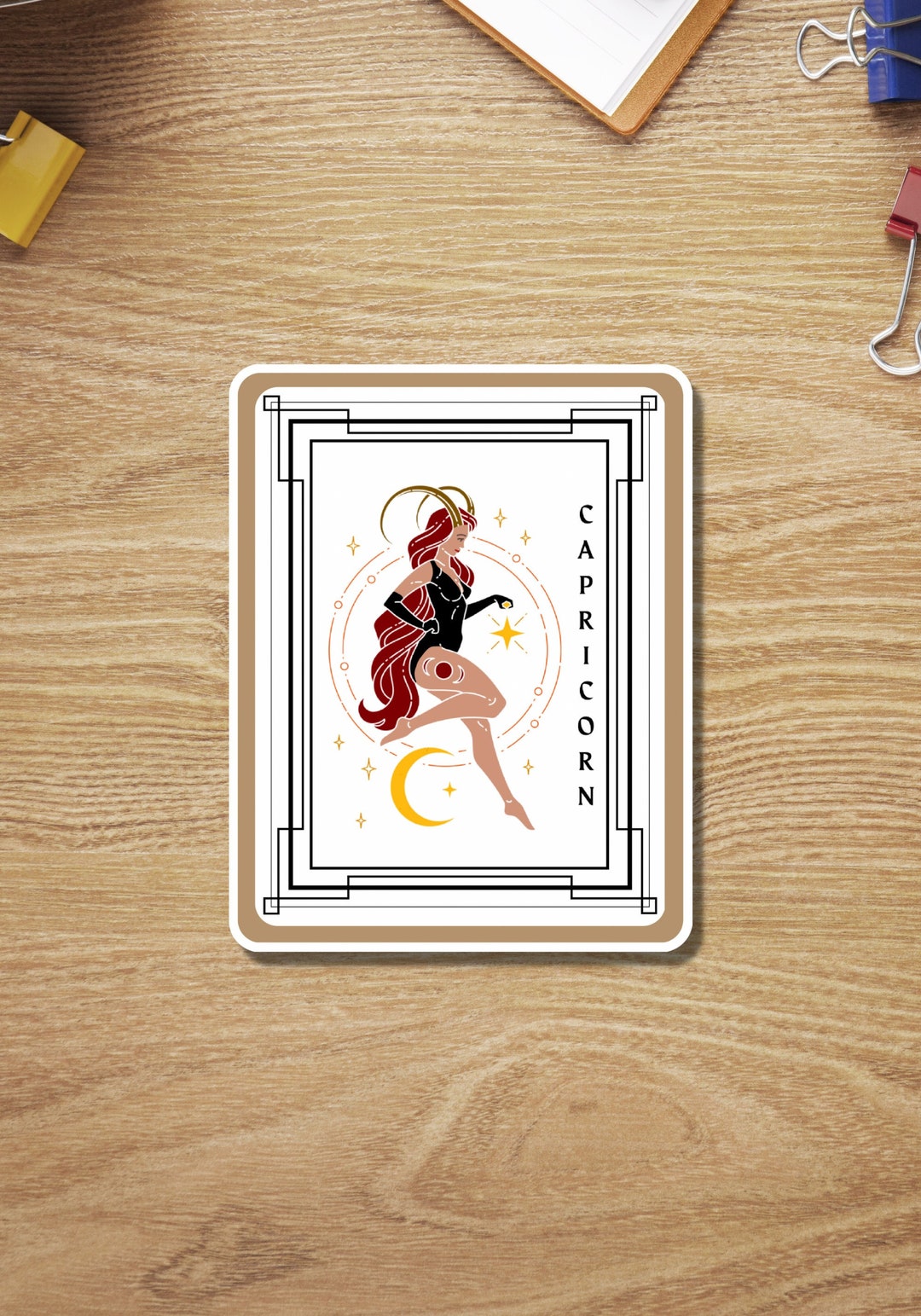 Capricorn Sticker, Zodiac Sign Sticker, Horoscope, Capricorn Gift ...
