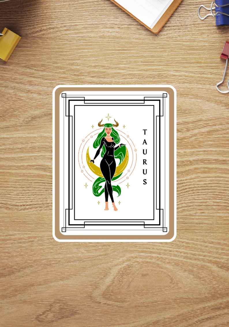 Taurus Sticker Zodiac Sign Sticker Horoscope Taurus Gift - Etsy