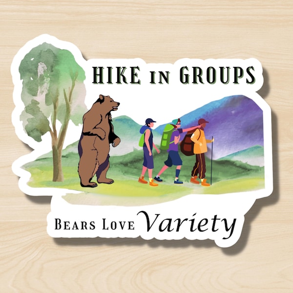 Hiking Sticker - Etsy