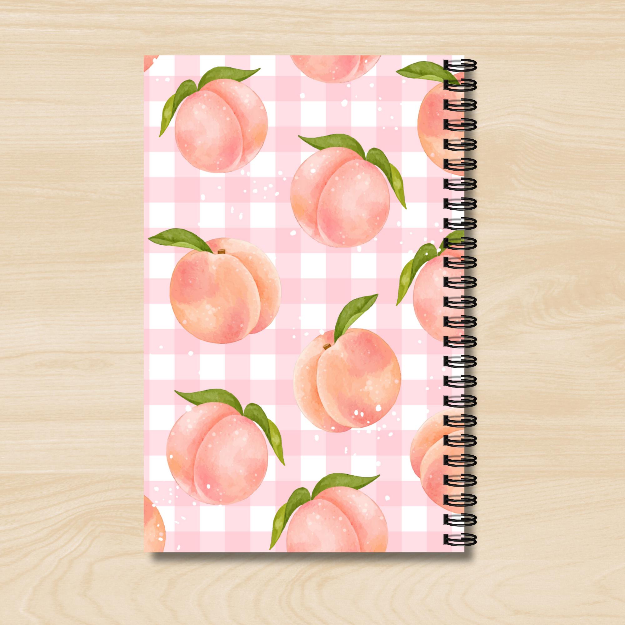 Just Peachy, Pretty Peach Journal, Uplifting Message Spiral Notebook ...