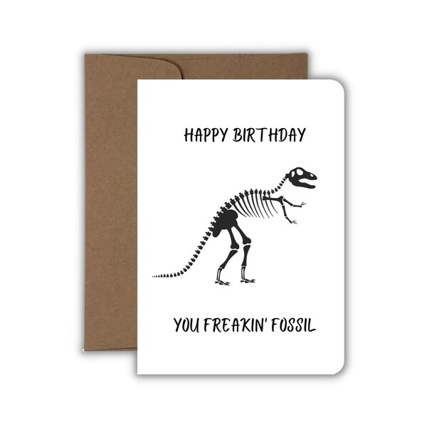Fossil Card - Etsy