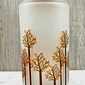 Fox in the Woods Beer Can Glass Fox Glass Fall Glass - Etsy