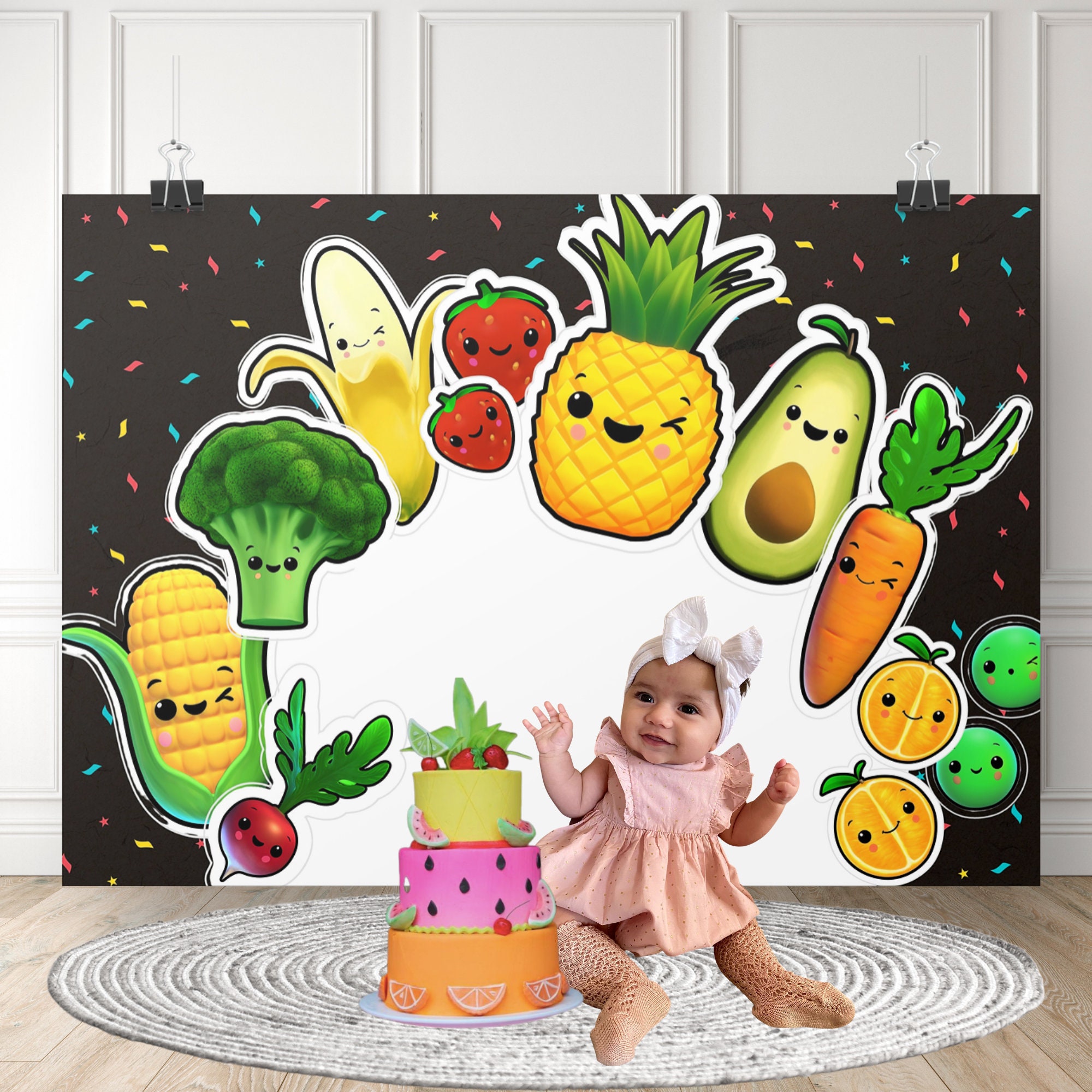 Hey Bear Backdrop Hey Bear Baby Sensory Birthday Decoration - Etsy