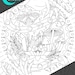 Magic Printable Coloring Page for Adults & Kids, Hand Drawn, Instant ...