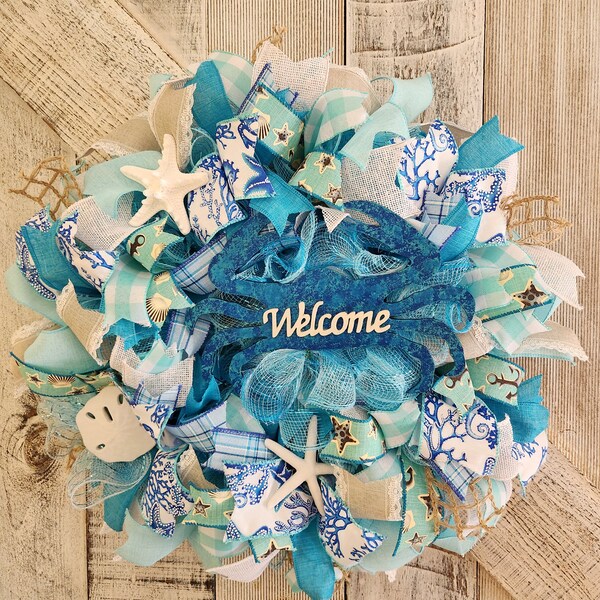 Ribbon Door Wreath - Etsy