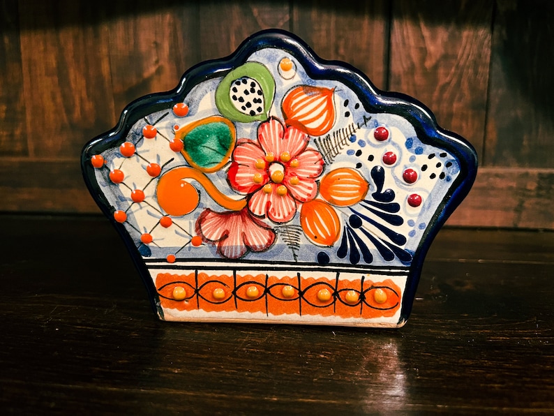Napkin Holder Servilletero Handmade Talavera - Etsy