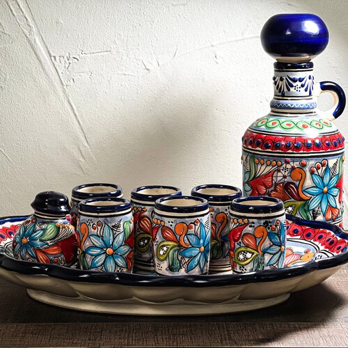 Handmade Mezcalera / Tequilera Made of Talavera 1L - Etsy