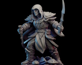 Wood Elf Rogue Miniature - Etsy
