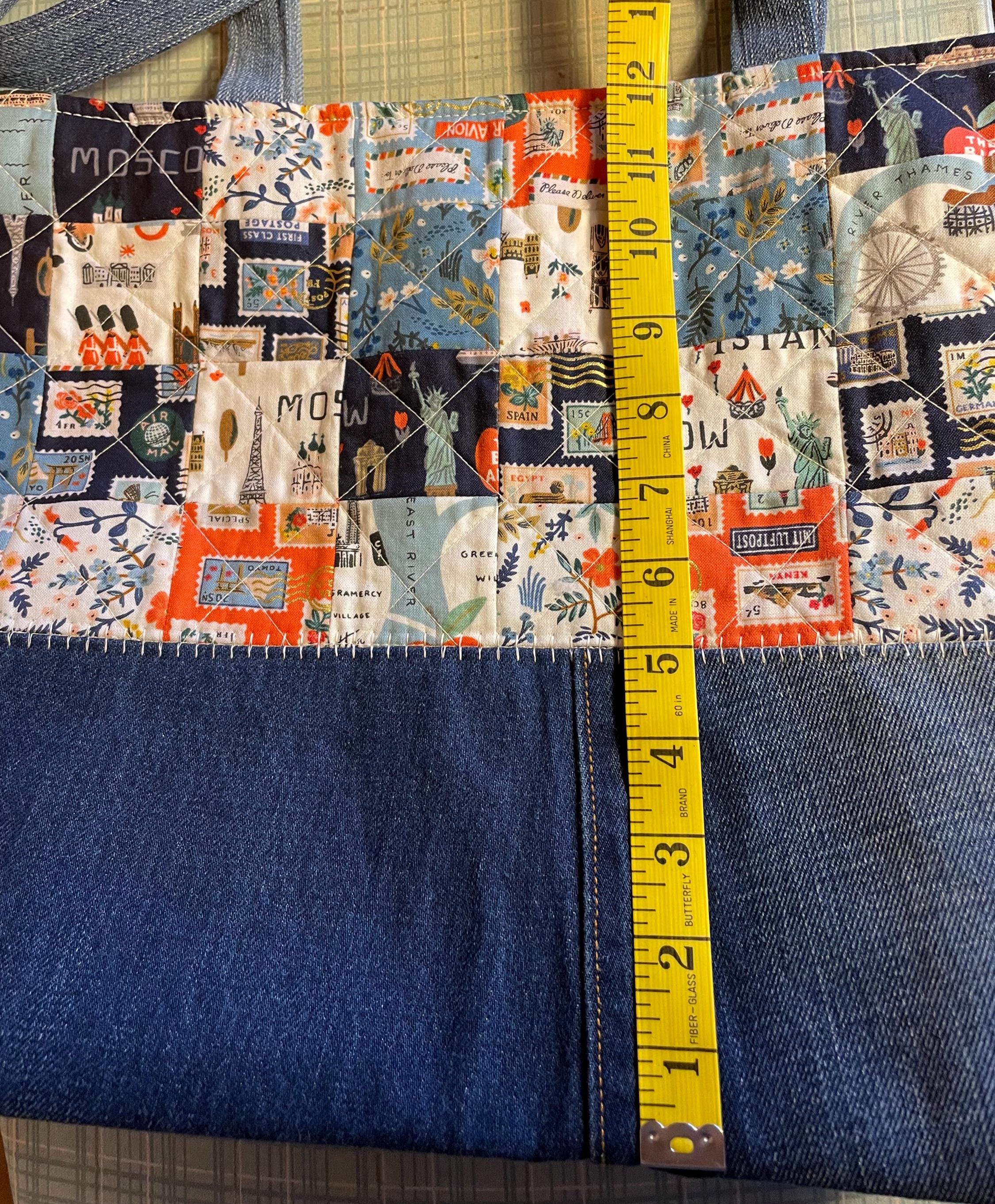Denim Purse, up Cycled Jean and Quilted Patchwork Shoulder Bag ...