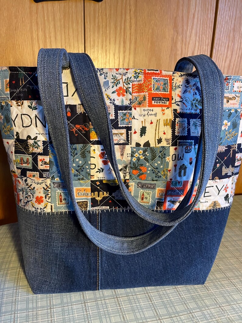 Denim Purse, up Cycled Jean and Quilted Patchwork Shoulder Bag ...