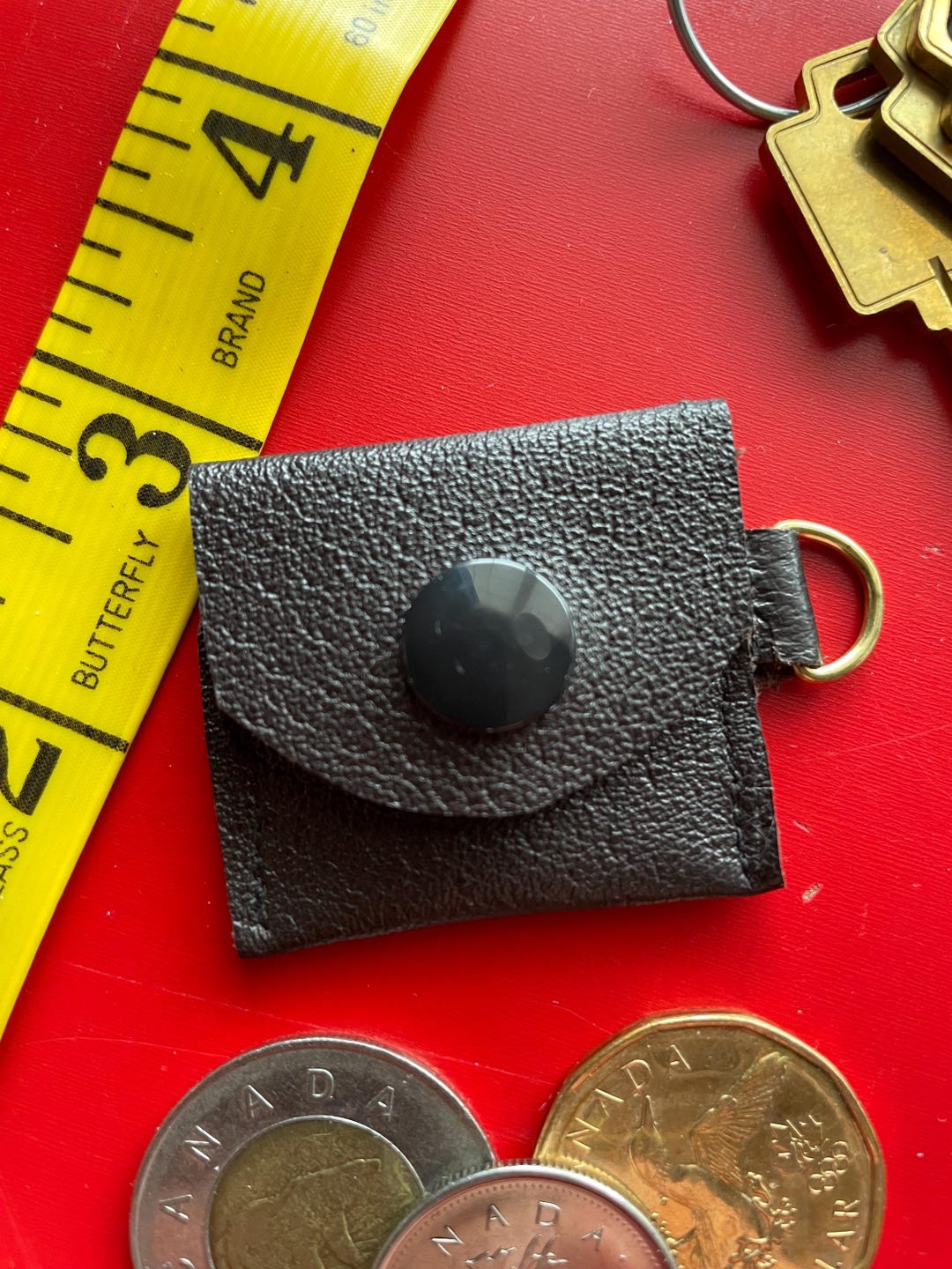 Mini Leather Coin Holder,tiny Cart Coin Wallet,little Pouch,loonie ...