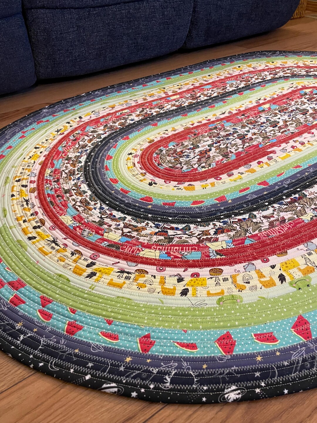 X-large Jelly Roll Rug,41”x61”colourful Farmhouse Décor for Bed,kitchen ...